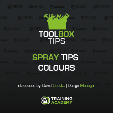 Tool Box Tips: Understanding the Graco spray tip colours – Meon-UK