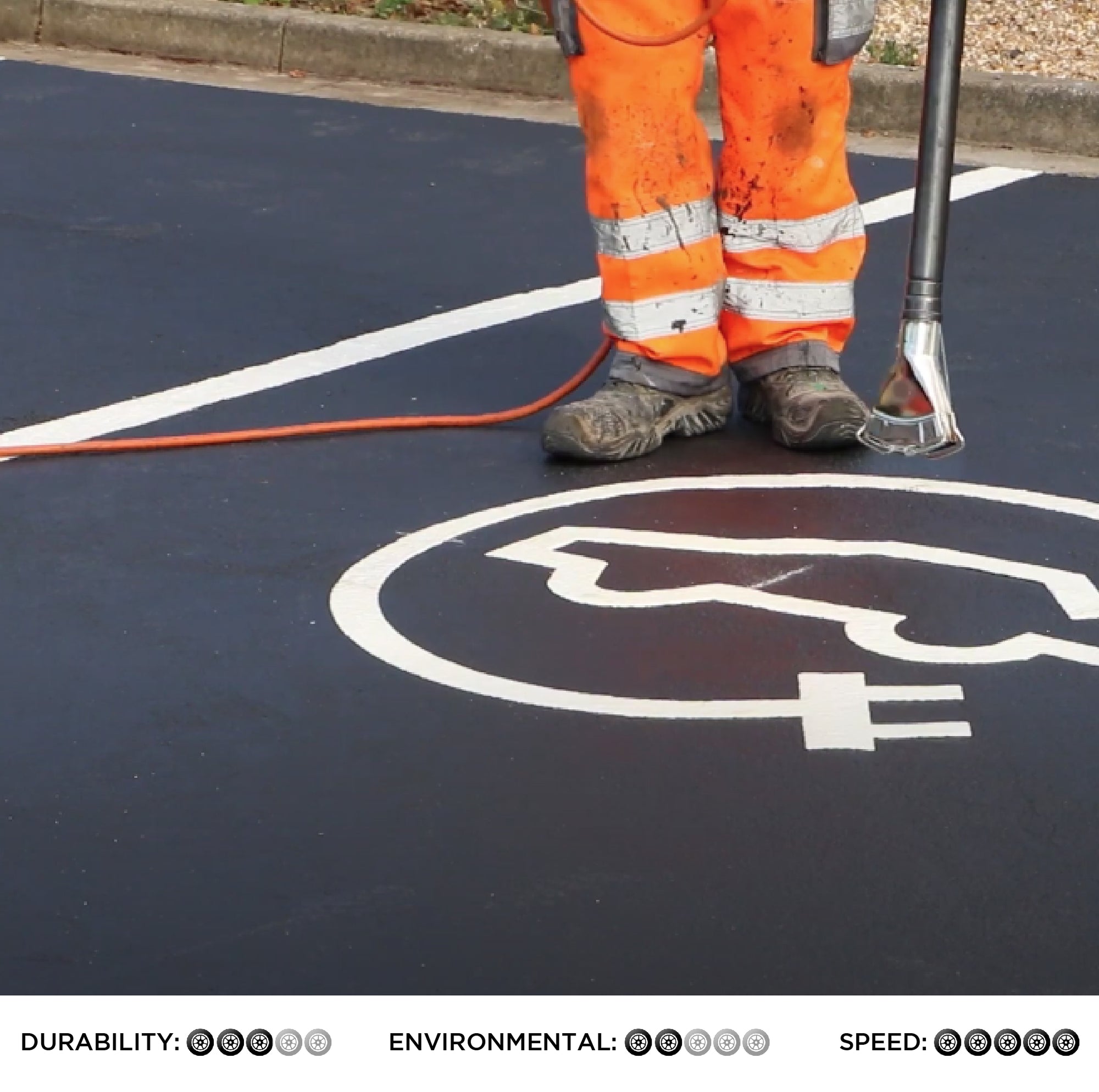 Electric Car Bay Specialist Solutions | Preformed Markings – Meon-UK