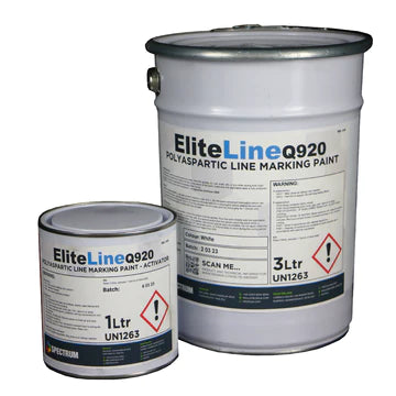 EliteLine Q920 Polyaspartic Line Marking Paint White 4 Ltr [6.12kg] – Meon-UK