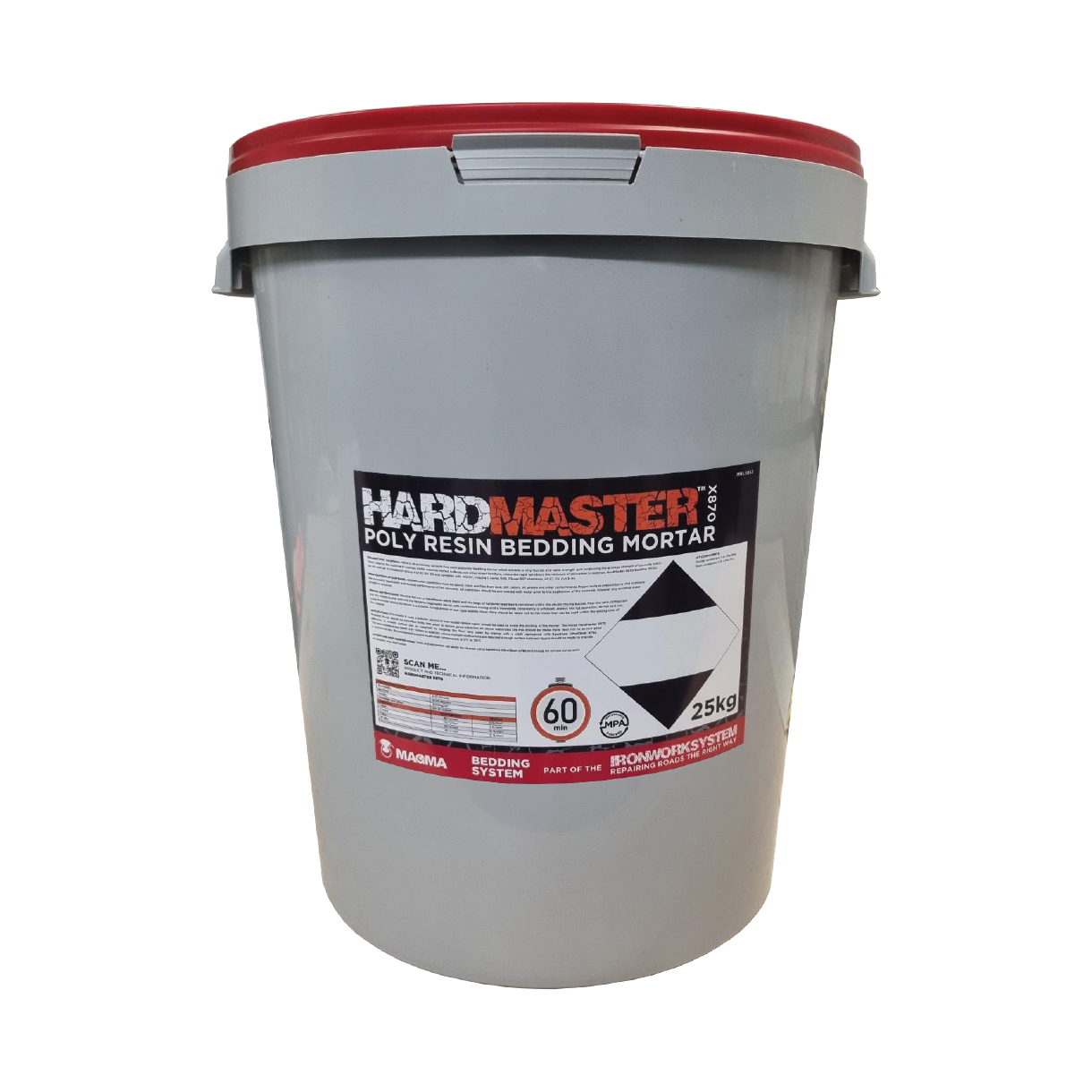 HardMaster X870 Polyester Bedding Mortar 25kg Bucket – Meon-UK