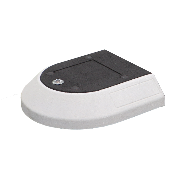 Cycle Lane Delineator Island End Section White/Black – Meon-UK